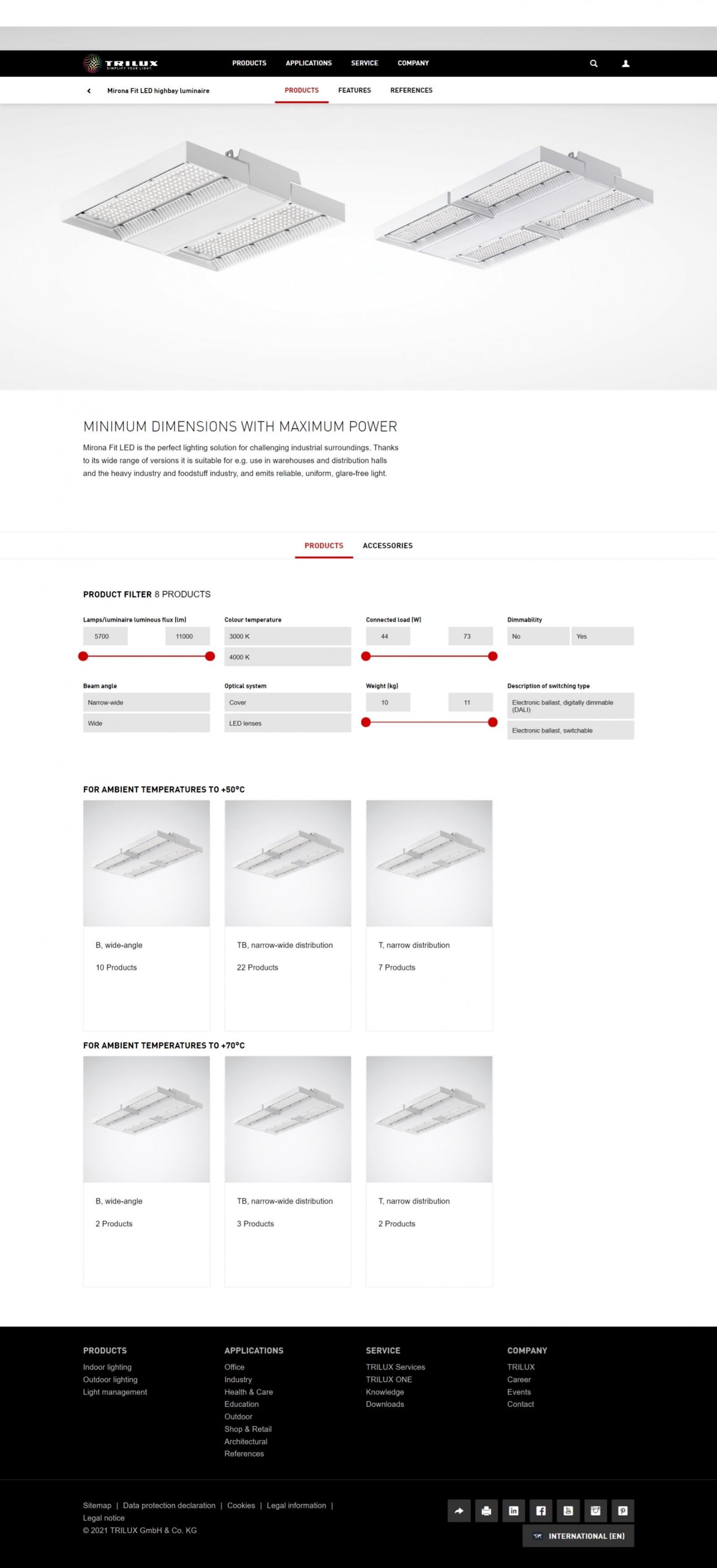 ĐÈN LED HIGHBAY TRILUX - MIRONA FIT TB LED52000 || Vibuma.com